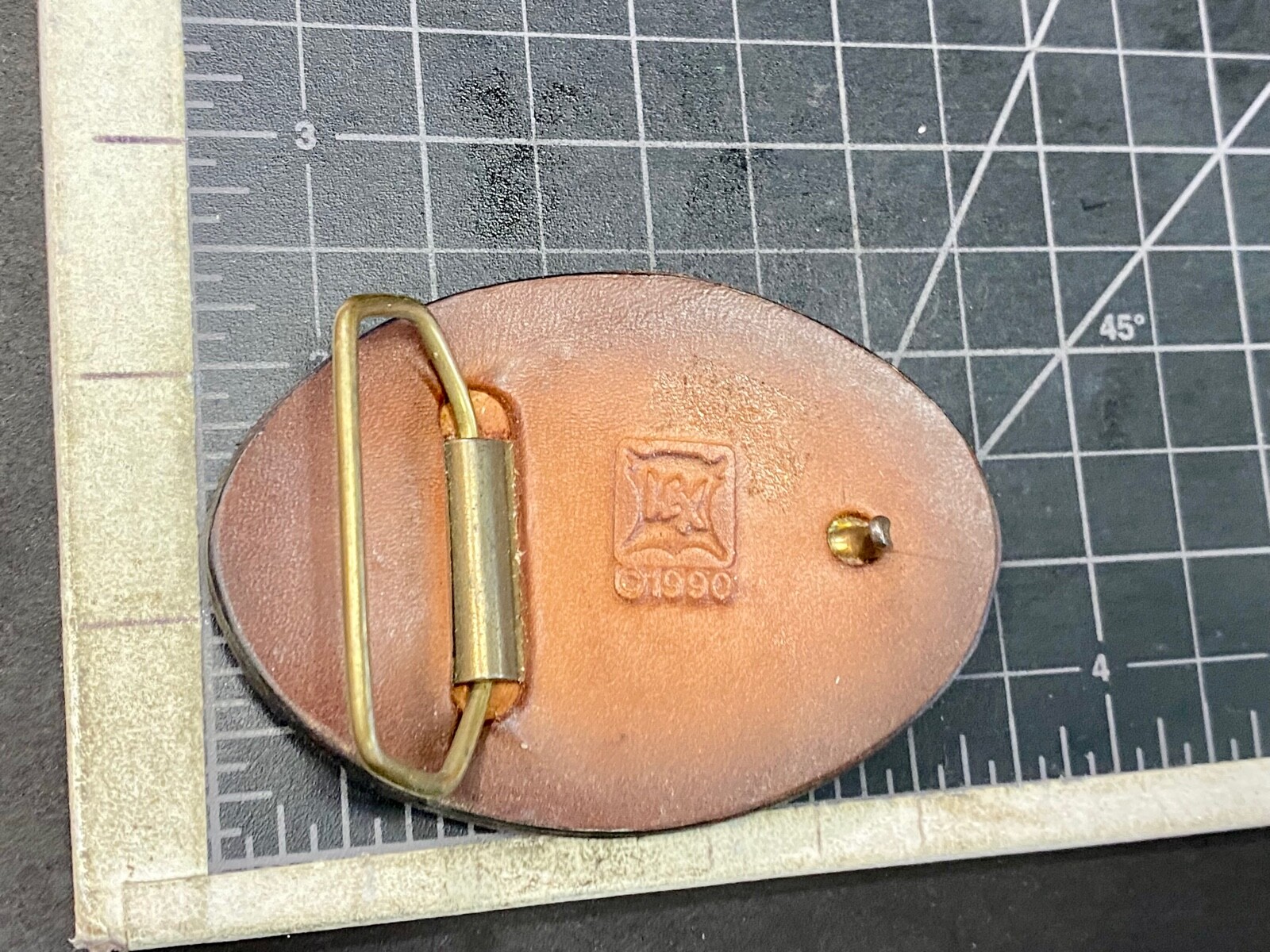 Farm House & Land W/ Animal Feed / Grain Silo - 1990 Belt Buckle By Lex ...