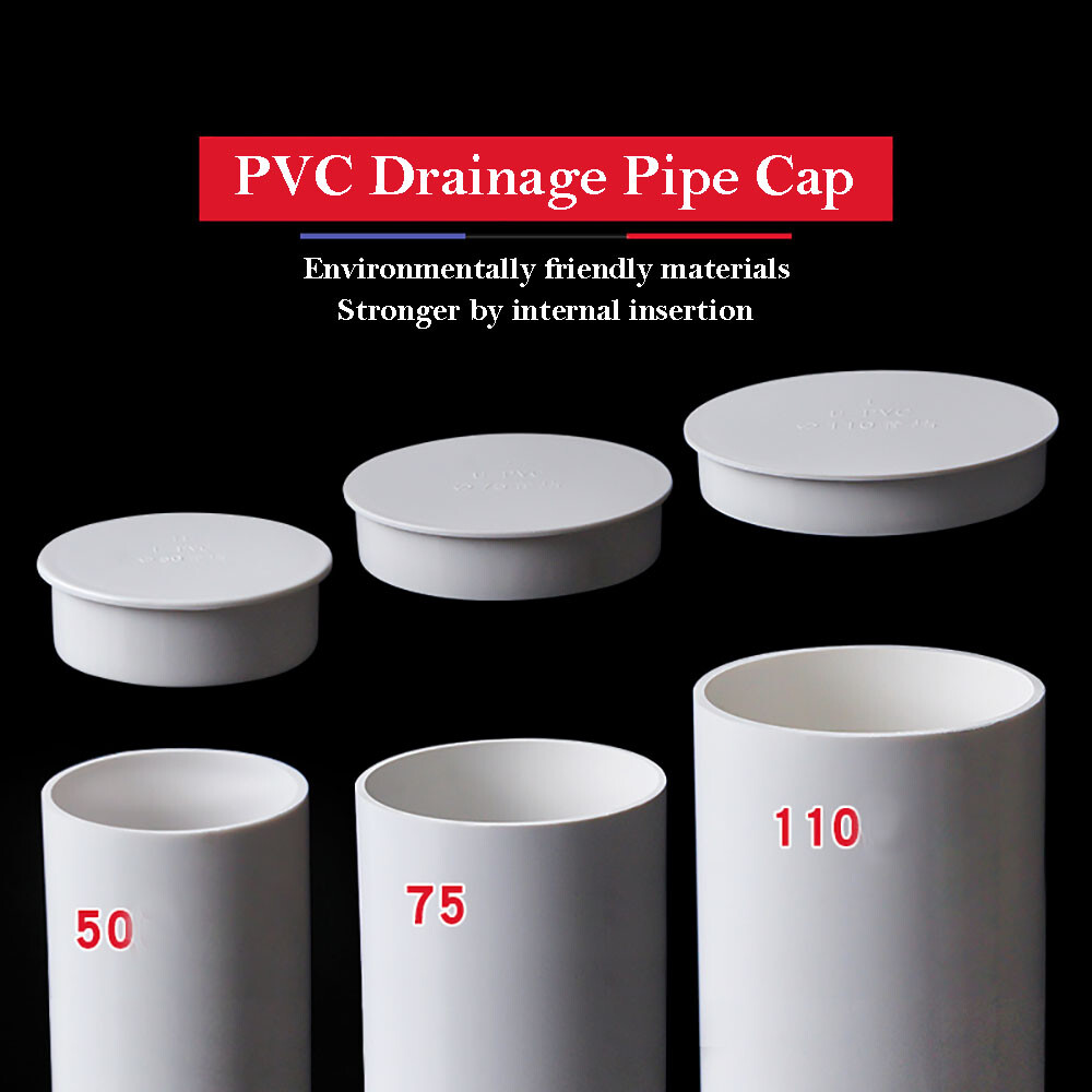 PVC End Cover /hole Plugs White /plastic Pipe Cap /inner Plug Cap Cover ...