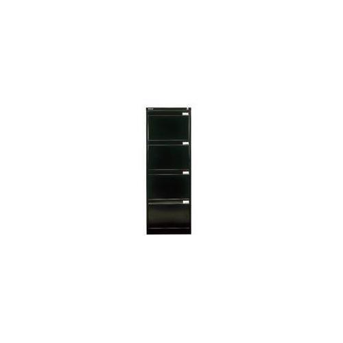 Bisley 4 Drawer Filing Cabinet Lockable Black Flush Fronted Bs4e ...