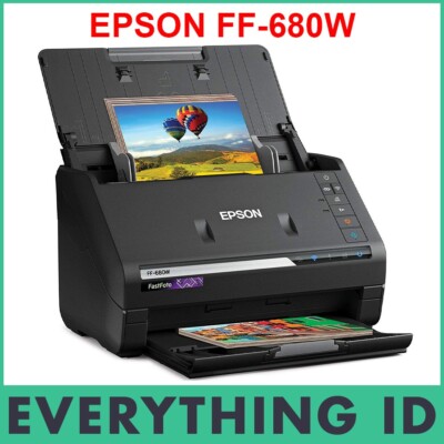 EPSON FASTFOTO FF-680W WIRELESS HIGH SPEED PHOTO & DOCUMENT SCANNER ...