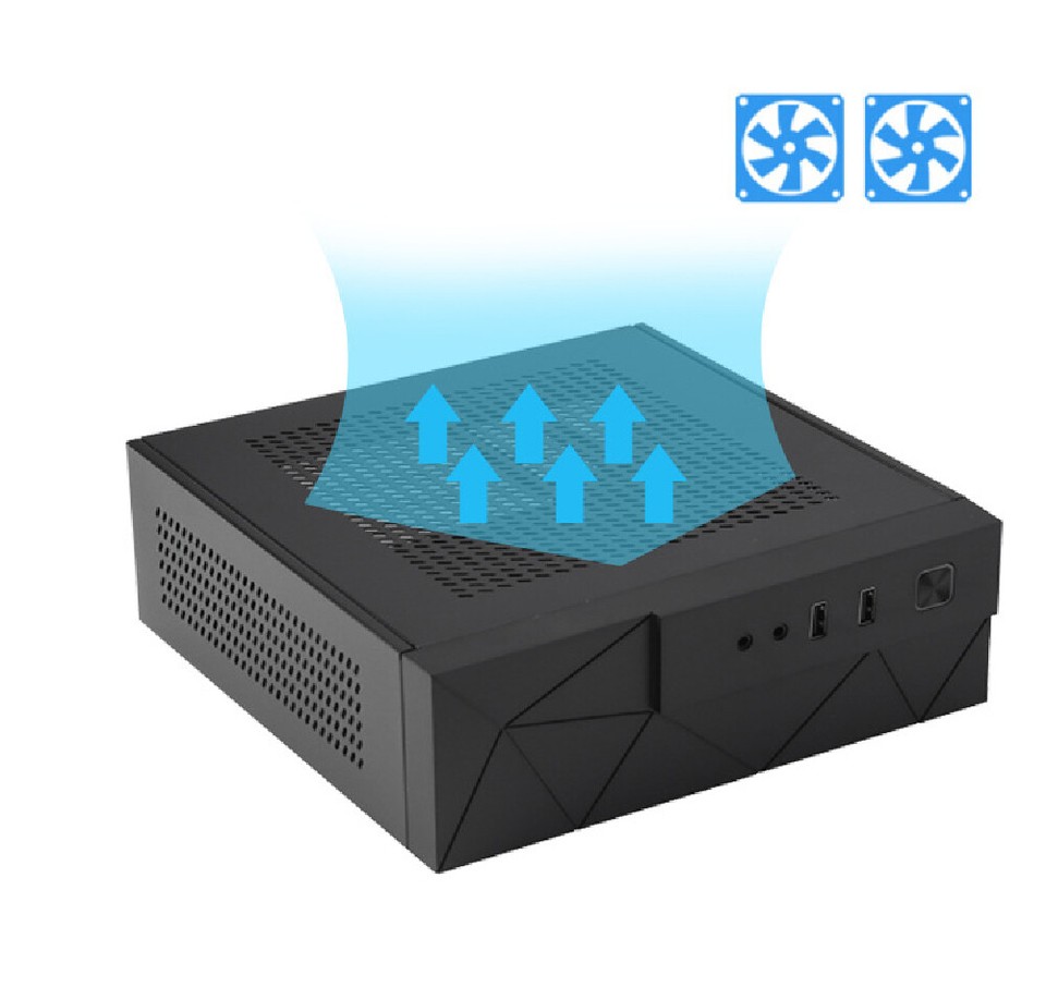Mini ITX PC Case, Mini Tower Small Form Factor, Black | eBay