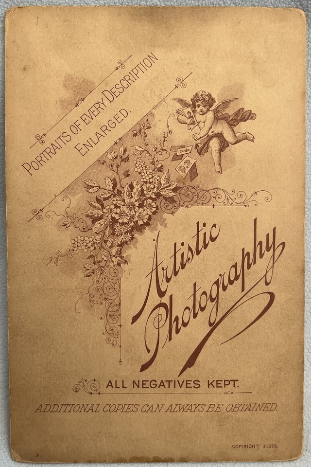 CABINET CARD GREENAWAY GRAVESTONE BY KAY PECKHAM LONDON ANTIQUE PHOTO ...