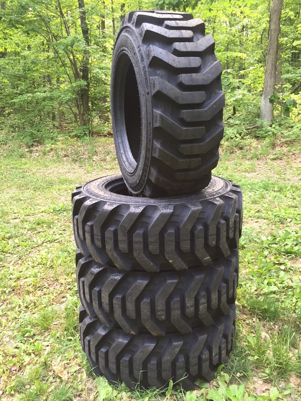 4 NEW Galaxy Beefy Baby III 10X16.5 Skid Steer Tires 10-16.5 heavy duty ...