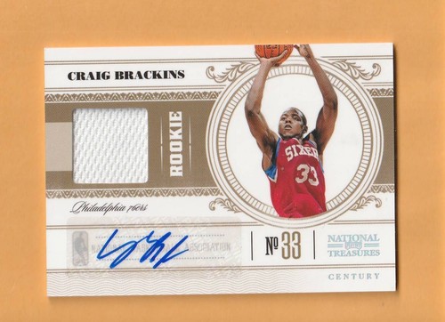 2010-11 Playoff National Treasures - Signatures #187 Craig Brackins /99 ...