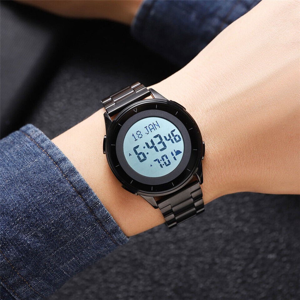 SKMEI Men Watch Muslim Prayer Wristwatch Qibla Time Reminder Male ...