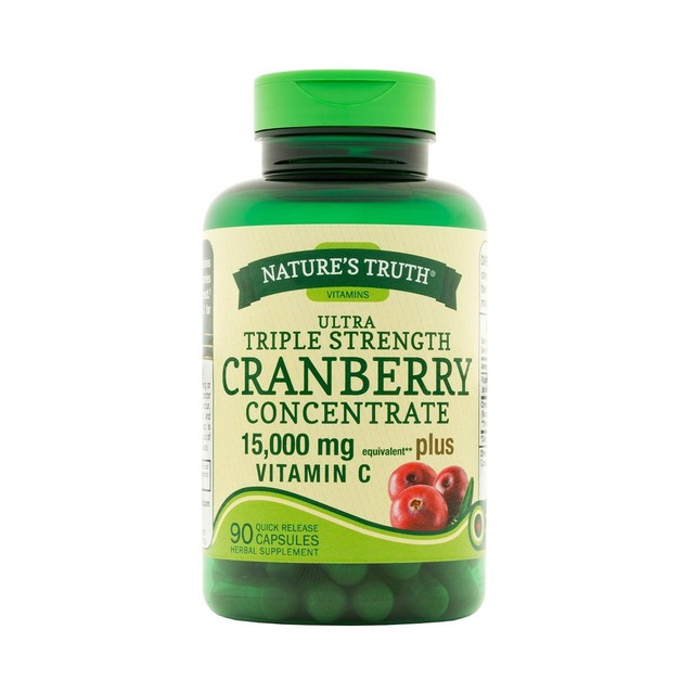 Nature's Truth Triple Strength Cranberry Concentrate 15000 MG Plus ...