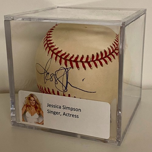 Jessica Simpson Signed MLB NL Baseball Auto Musician Singer Music ...