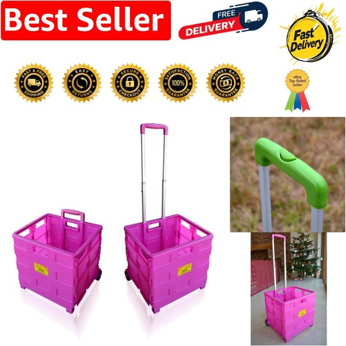 Pack and Go Folding Shopping Trolley, With Wheels, Capacity 40kg, Good ...