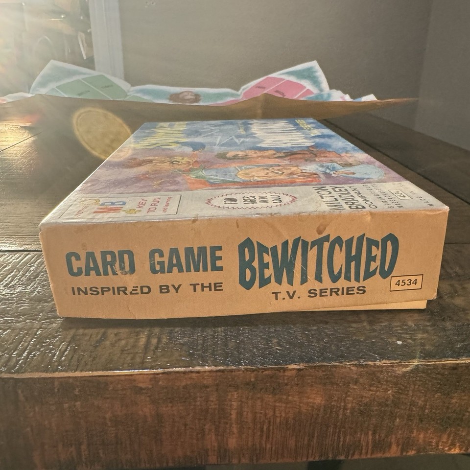 1964 Bewitched Stymie Card Game Milton Bradley Complete Elizabeth ...