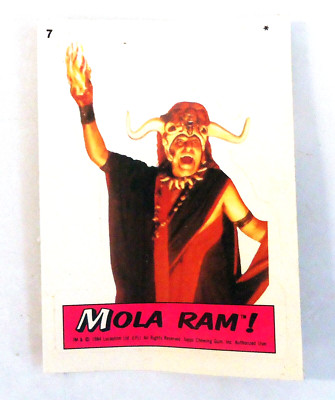 Indiana Jones & Temple of Doom Topps card/sticker Mola Ram | eBay