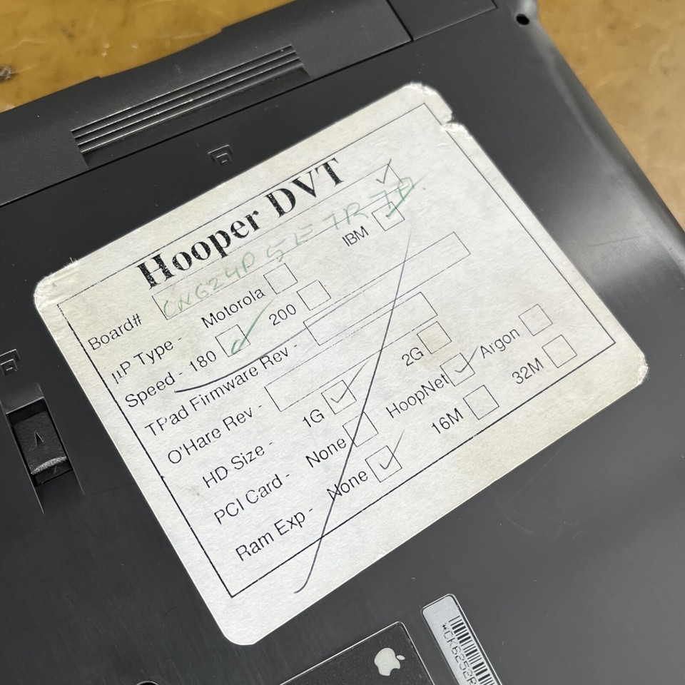 Apple Powerbook Prototype Hooper DVT | eBay
