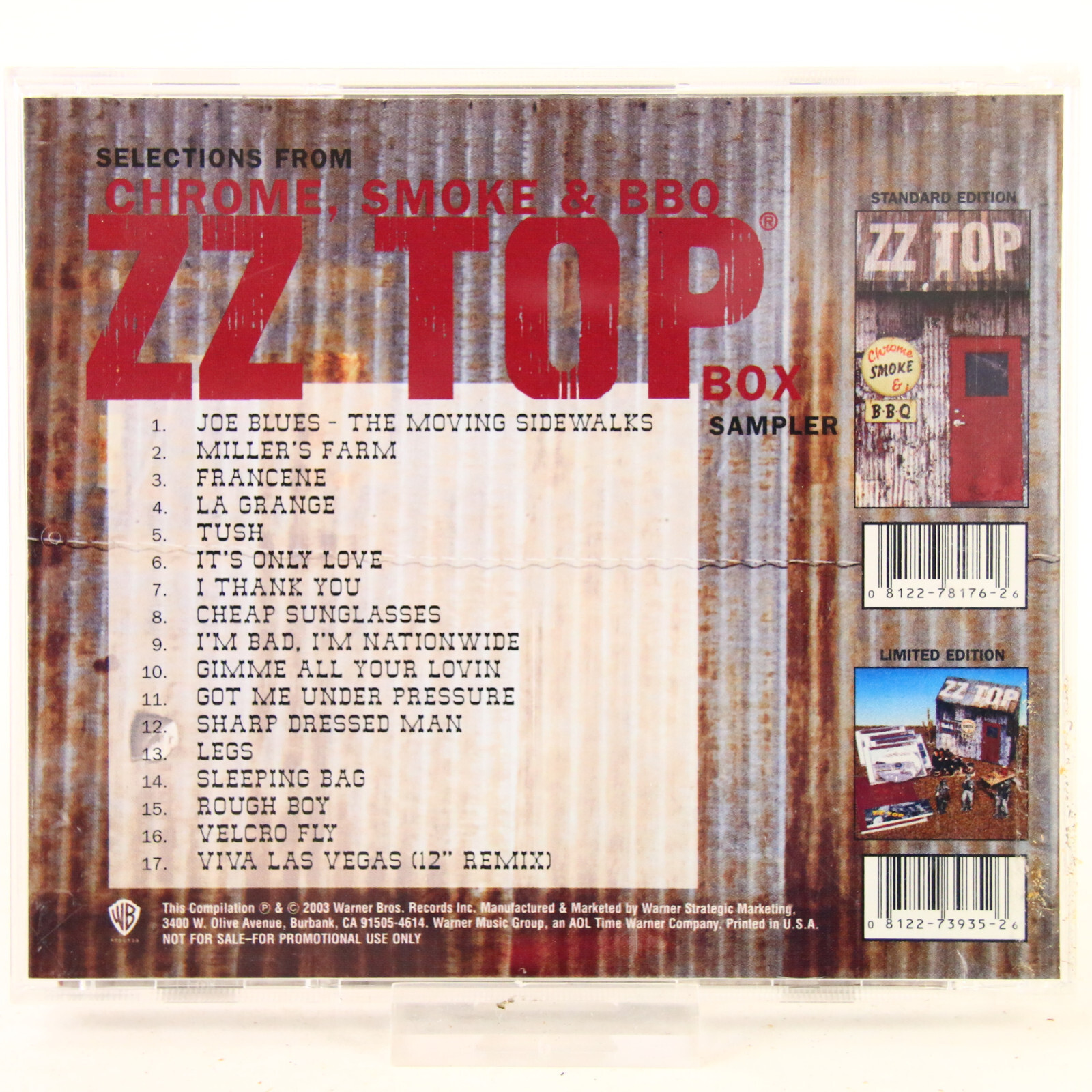 Music Musik Album CD ZZ Top – Selections from Chrome, Smoke & B·B·Q Gut ...