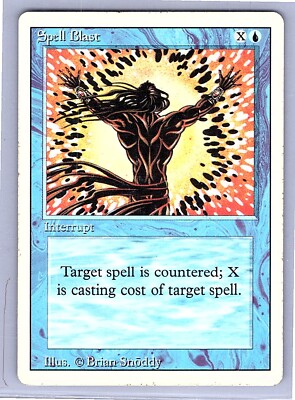 MTG Magic the Gathering Revised Edition Spell Blast LP Common | eBay