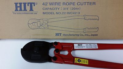 HIT Tools 42" Heavy Duty Wire Rope Cutter / Steel Cable Cutter to 3/4 ...