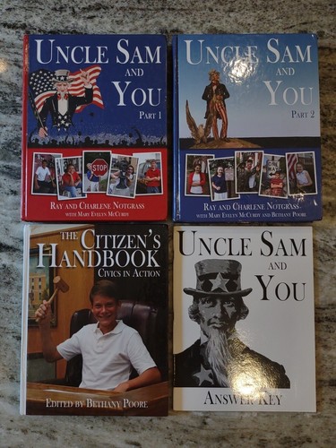 Notgrass UNCLE SAM and YOU Part 1 & 2 w/ ANSWER KEY and THE CITIZEN'S ...