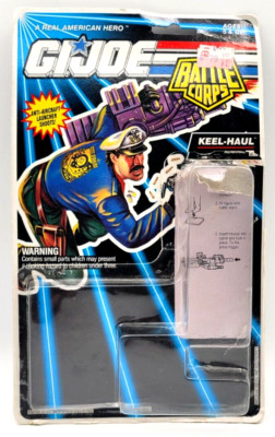 KEEL-HAUL BATTLE CORPS G.I. JOE FULL CARD BACK UNCUT FILE CARD W ...