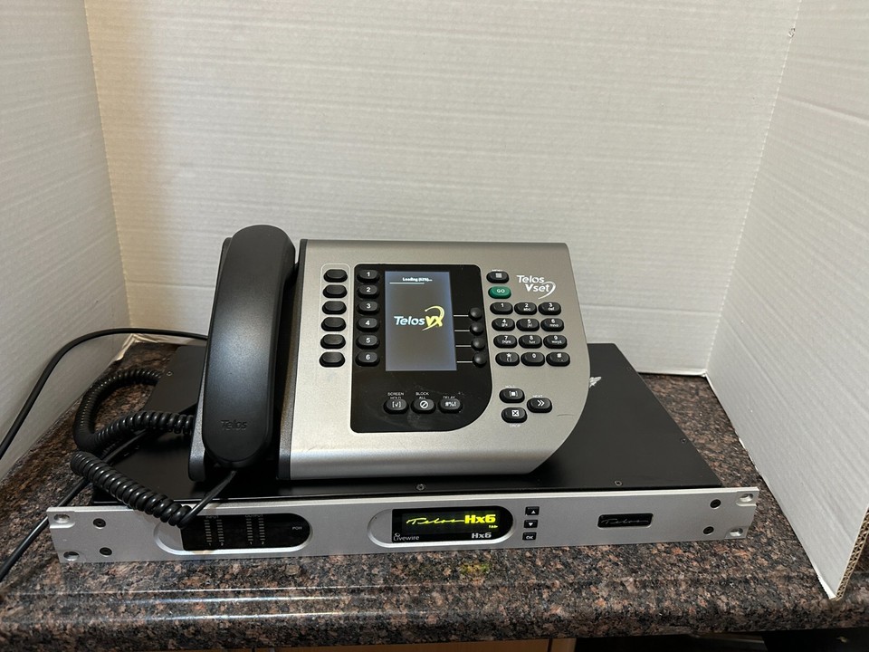 Telos Livewire Hx6 & Vset 6.Six-Line Broadcast Talkshow Phone System | eBay
