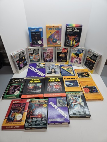 Commodore Vic 20 Video Game Bundle Lot of 22 CIB Sega Star Trek ...
