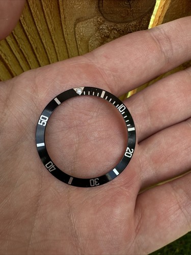 Genuine Rolex Submariner Insert 16610 16800 168000 Black Bezel Insert ...