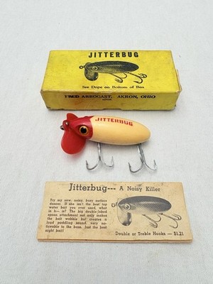Vintage Arbogast Jitterbug Plastic Lip Fishing Lure W’ Box & Insert | eBay