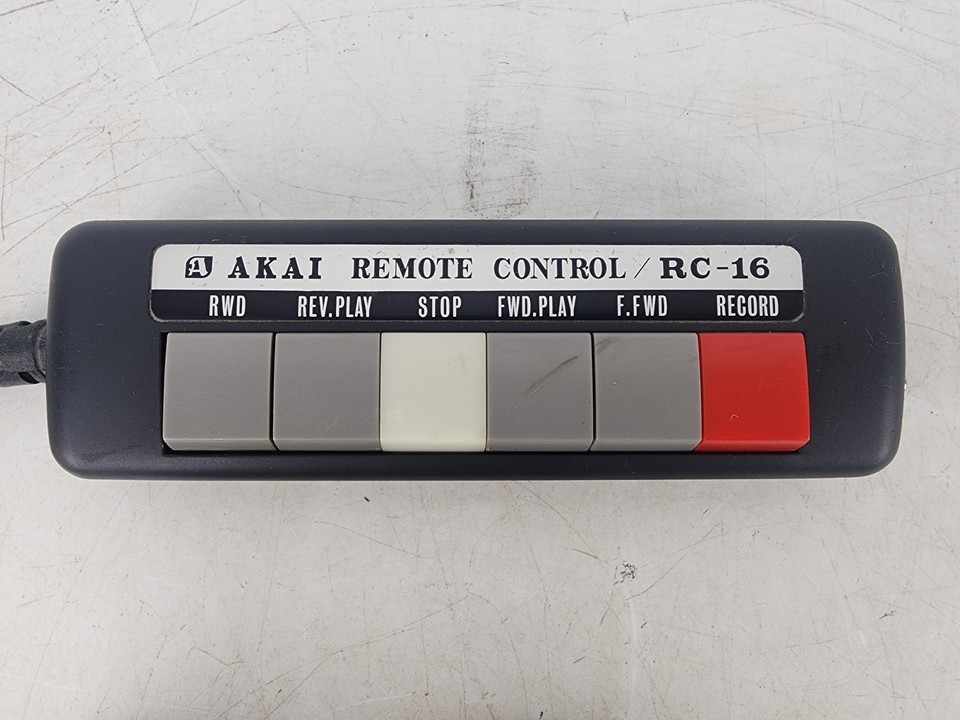 Vintage Akai RC-16 Reel To Reel Tape Recorder Remote GX-365D 280 285 ...