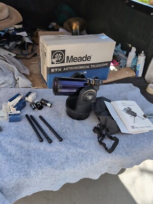 meade telescope Etx Where The Original Box Eyepieces No Hand Controller ...