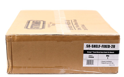 New Strong SR-SHELF-FIXED-2U 2 Space 14.5'' Deep Rack Mount Shelf o375 ...
