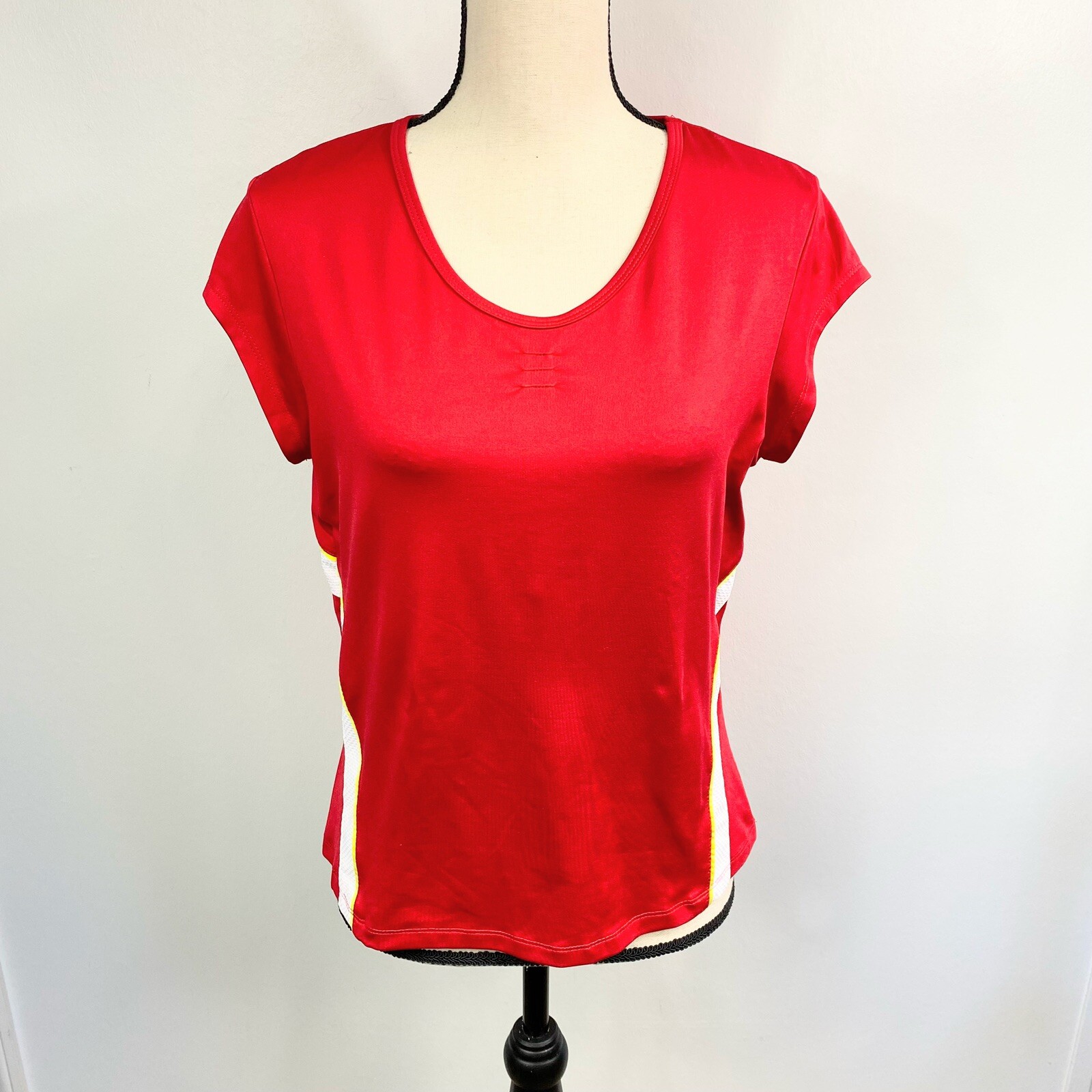 Tail Golf Top Shirt Womens Sz M Red Cap Sleeve Active Outdoor Sports ...