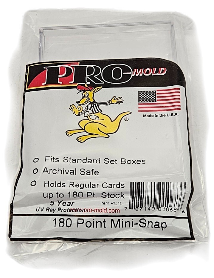 (Pack Of 5) Pro-Mold Super Thick Mini Snap Tite Card Holders 180pt or ...