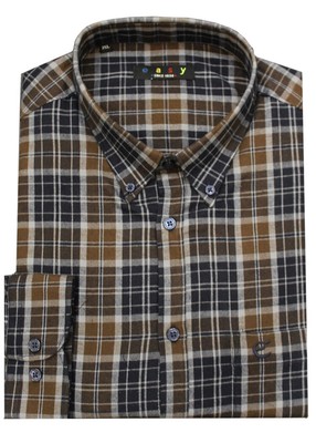 Plus Size Men's Shirt Maxfort long sleeve moleskin cotton from 2XL to ...