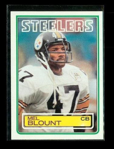Vintage 1983 TOPPS Football Trading Card #357 MEL BLOUNT Pittsburgh ...