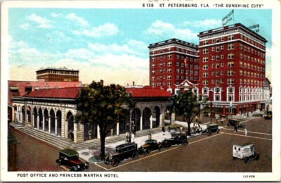 POST OFFICE AND PRINCESS MARTHA HOTEL ST. PETERSBURG Florida FL ...