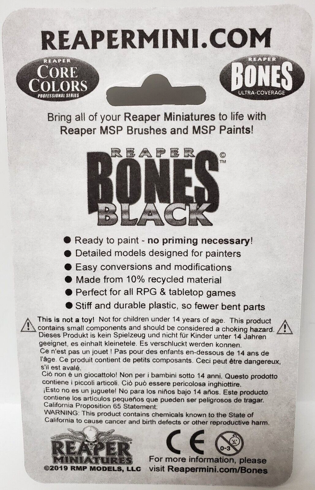 GRUNDOR HOARDTAKER, BARBARIAN Reaper Miniatures Bones Black REM20346 D ...