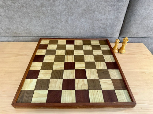 Chess set Chess board Vintage chess board Wood chess board Wooden chess ...
