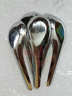6 psc Seagull Stainless Steel Spoon Chinese Kitchenware Food Rice Soup ...