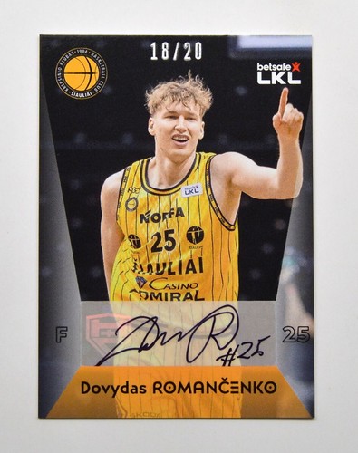 2024-25 H&C LKL Autograph #SIA-A05 Dovydas Romancenko 18/20 | eBay