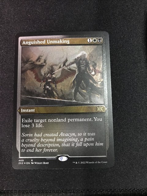 MTG Anguished Unmaking - Foil Etched Double Masters 2022 469 Foil Rare ...