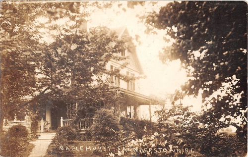 1915 RPPC Maplehurst Saunderstown RI Hotel | eBay
