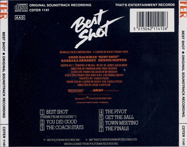 Best Shot (Hoosiers) - Original Film Soundtrack (Jerry Goldsmith) Rare ...