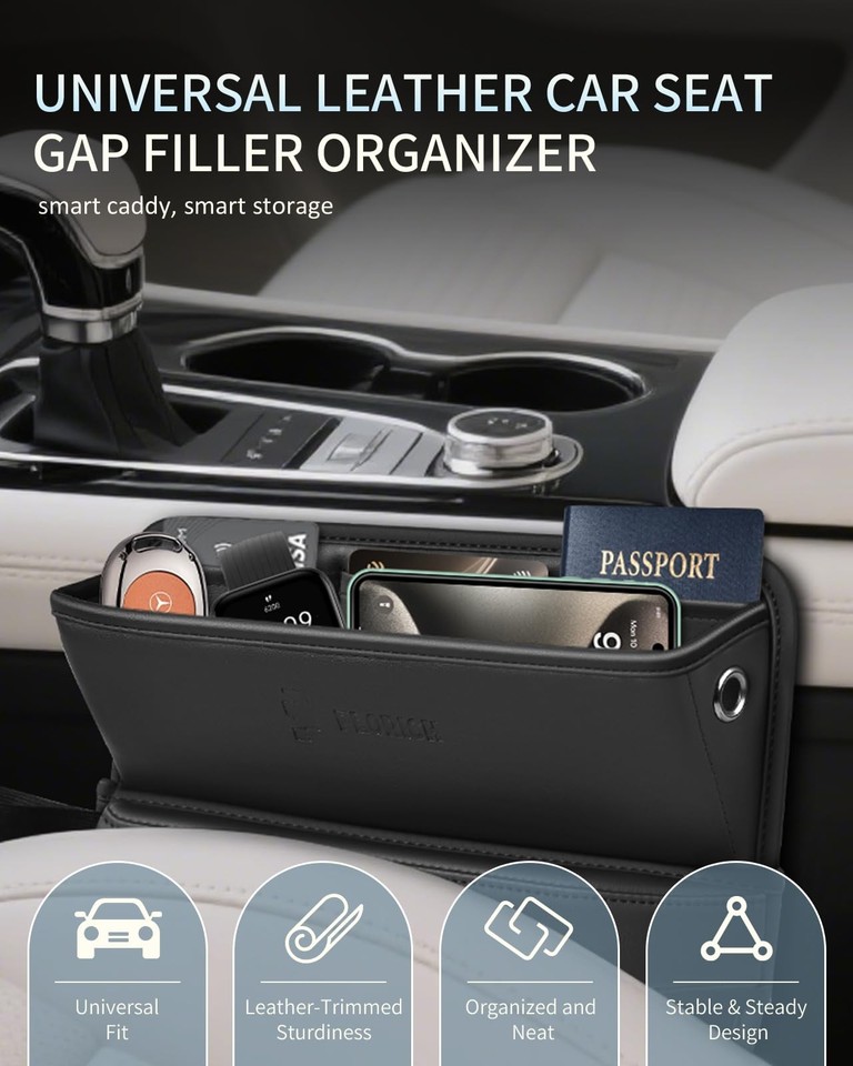 Car Seat Gap Filler, Pro-Seats Gap Filler Organizer and Storages 2-in-1 ...