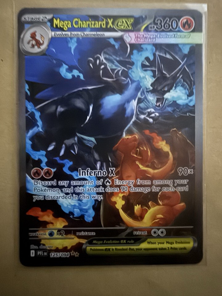 Mega Charizard X EX 125/094 SIR English ACE 10 Gem Mint (Perfect ...