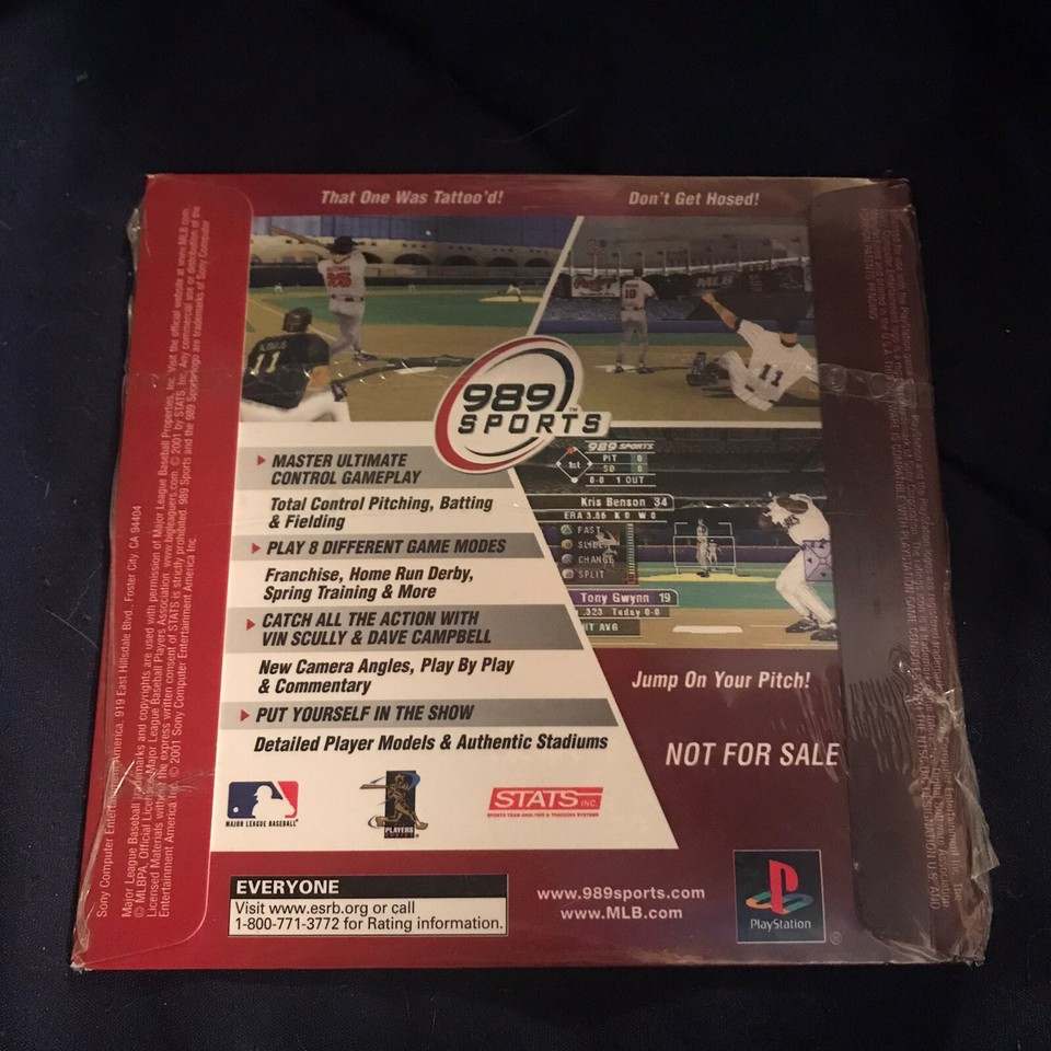 MLB 2002 Playstation PS1 Black Label Brand New & Sealed | eBay