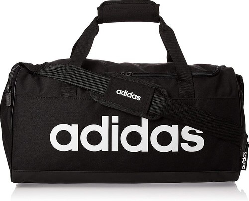 adidas Duffel Bag Black Travel Gym Sports Weekend Workout Carry Handle ...