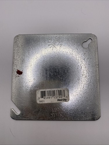 4 Inch Square Metal Electrical Box Flat Cover | eBay