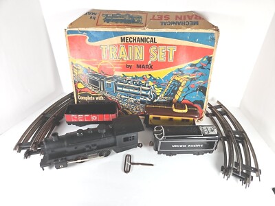 1970 MARX Mechanical Train Set 526 Complete Original Box Locomotive ...