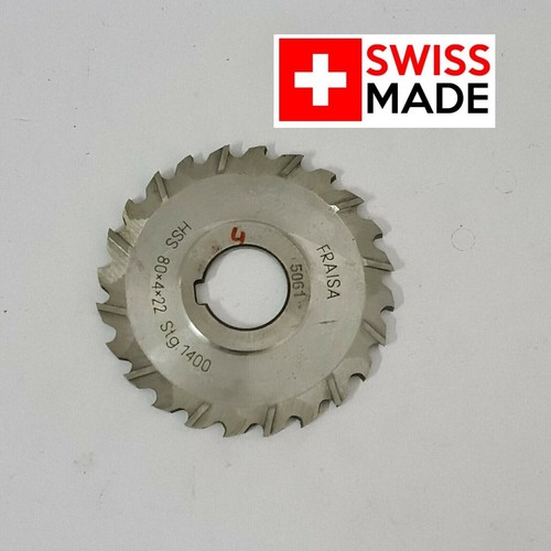 Swiss FRAISA HSS Metal Circular Saw . slot milling cutter 79 x 4 x 22 ...