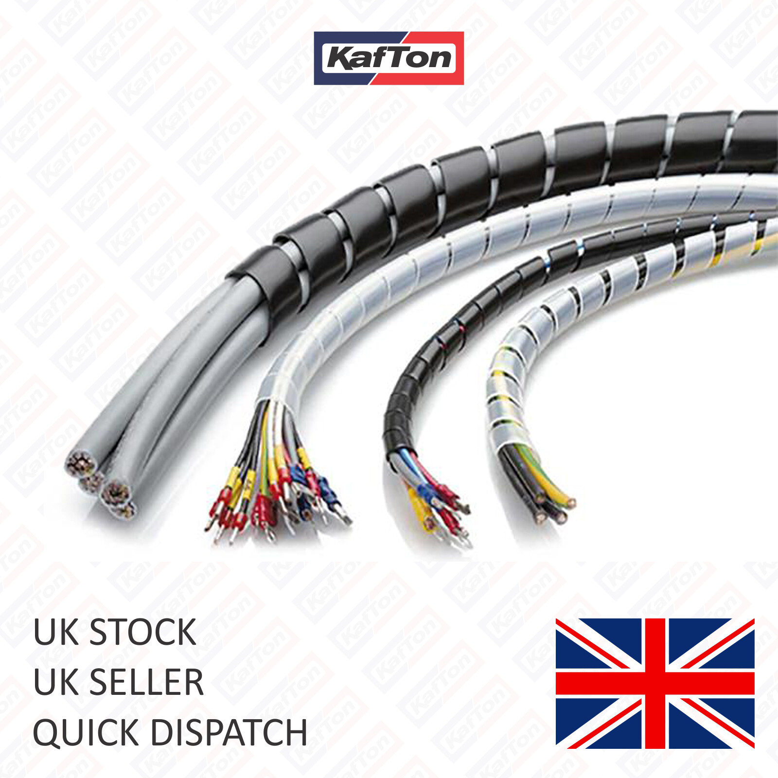 SPIRAL CABLE WRAP TIDY HIDE BANDING LOOM PC TV HOME CINEMA WIRE ...