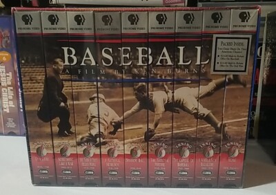 Baseball A Film by Ken Burns - 9 Tape Set - VHS - New Old Stock Sealed ...