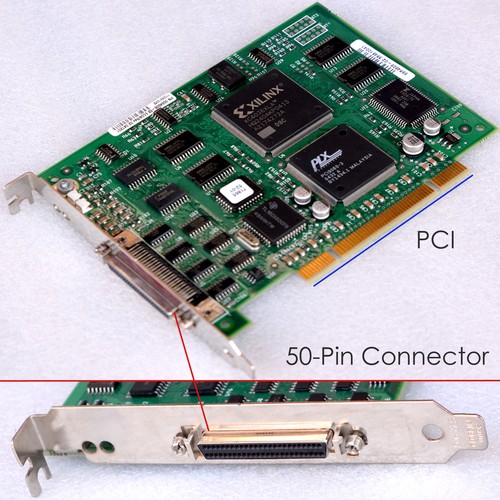 Programmable PCI Card 5584608-02 With 50 Pole XILINX XC4036XLA PCI9080 ...