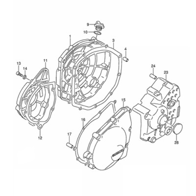 SUZUKI GSF 650 BANDIT 2005-2006 Kit vis BTR inox moteur complet GSF650 ...